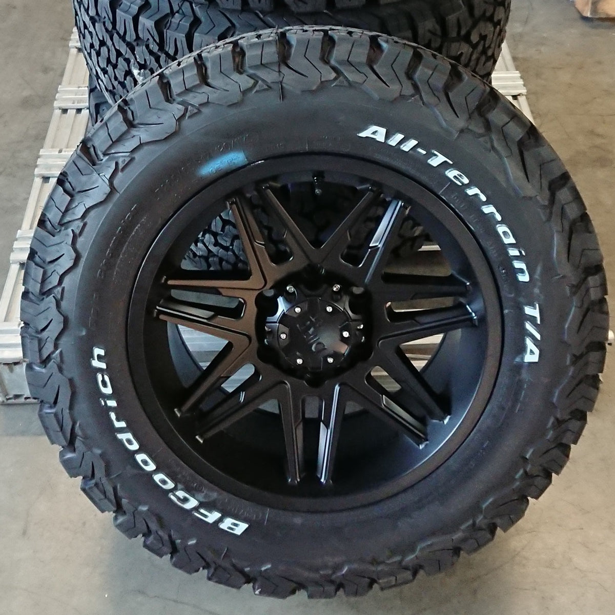 4x rims Dirt D62 9x17 ET25 6x139,7 + 4x tires BF Goodrich KO2 265/65/1 ...